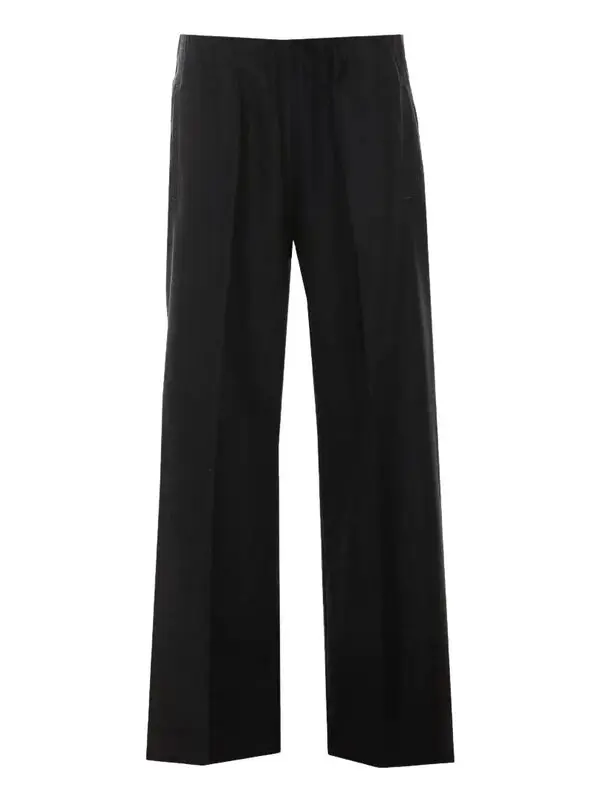 TRUE AVENUE Palazzo Pants With Elasticated Waistband - Black