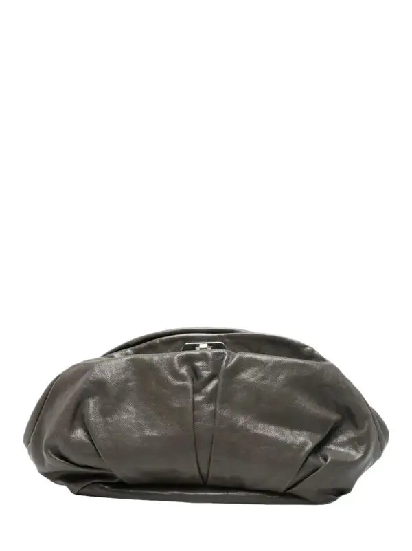 Marni Ruched Detail Clutch Bag - Grey