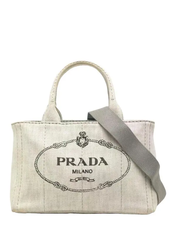 Prada Denim Tote - Grey