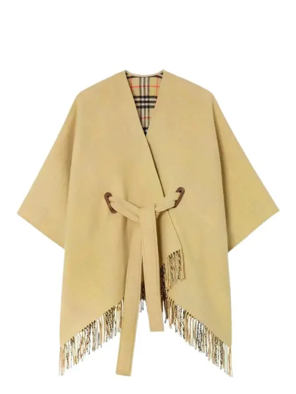 Burberry Wool Tay Cape - Neutrals