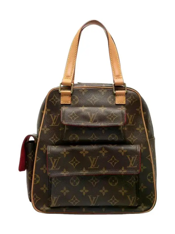 LOUIS VUITTON 2003 Excentri Cite Monogram Handbag - Brown