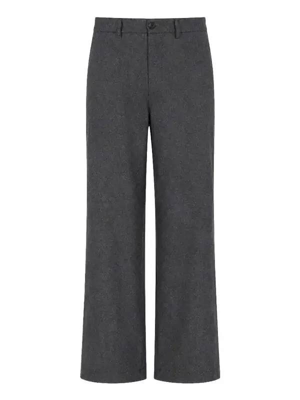 SOCIETE ANONYME Wide-leg Wool Trousers - Grey