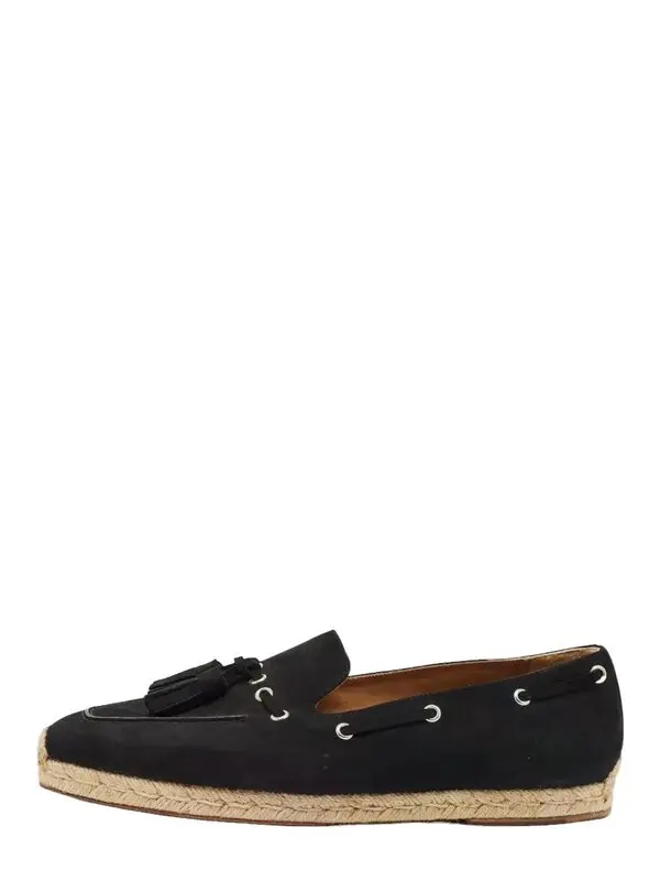 CHRISTIAN LOUBOUTIN Suede Yacht Tassel Espadrilles - Black