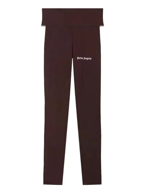 Palm Angels Logo-print Leggings - Brown