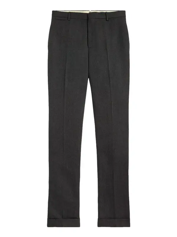 Ralph Lauren Herringbone Pattern Trousers - Grey