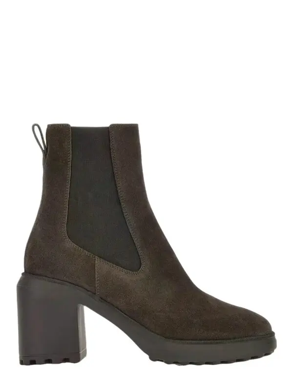 Hogan H724 Suede Chelsea Boots - Brown