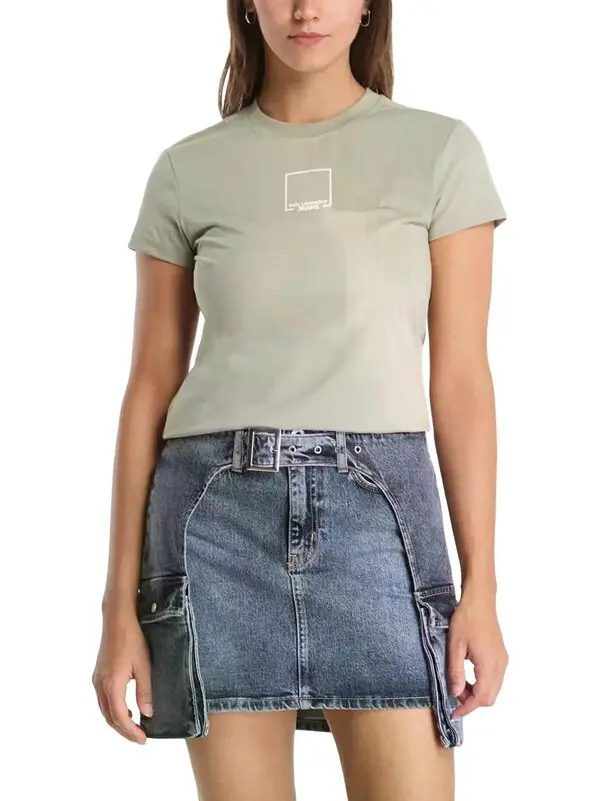 Karl Lagerfeld Logo-print Crew-neck T-shirt - Green