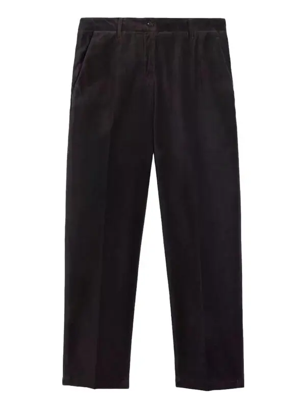 Aspesi Velvet Tailored Trousers - Brown