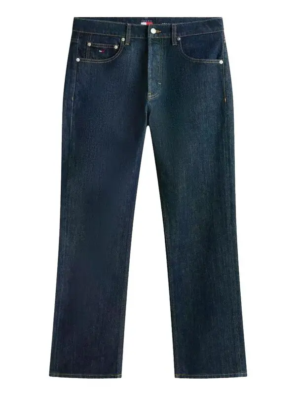 Tommy Hilfiger Straight Leg Faded Effect Jeans - Blue
