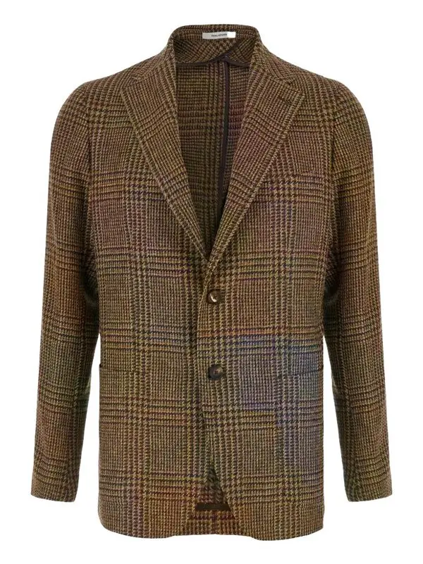 Tagliatore Prince-of-wales-pattern Blazer - Brown