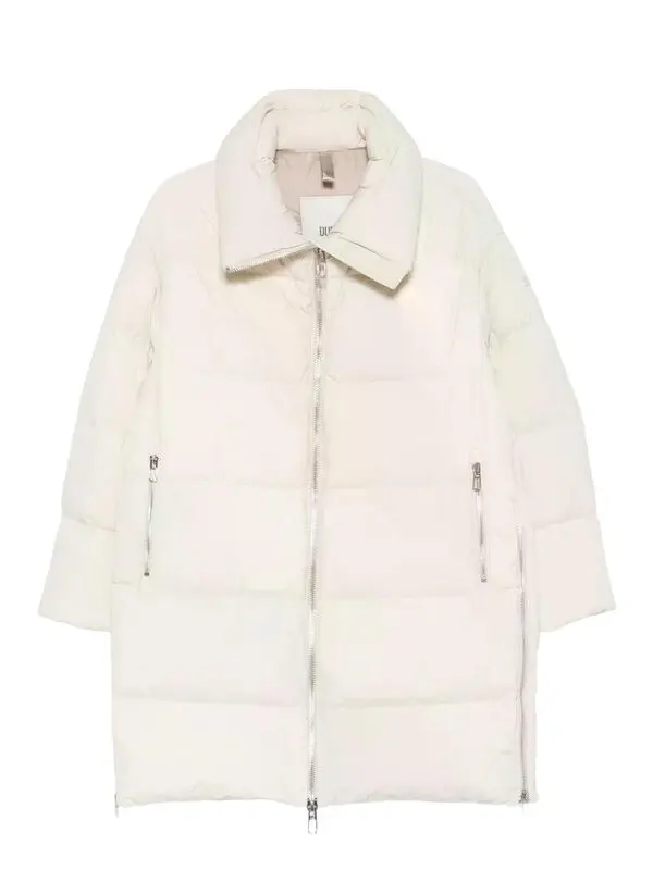DUNO Quilted High-neck Coat - Neutrals