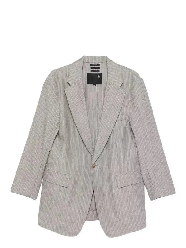 R13 Pinstripe Pattern Blazer - Grey