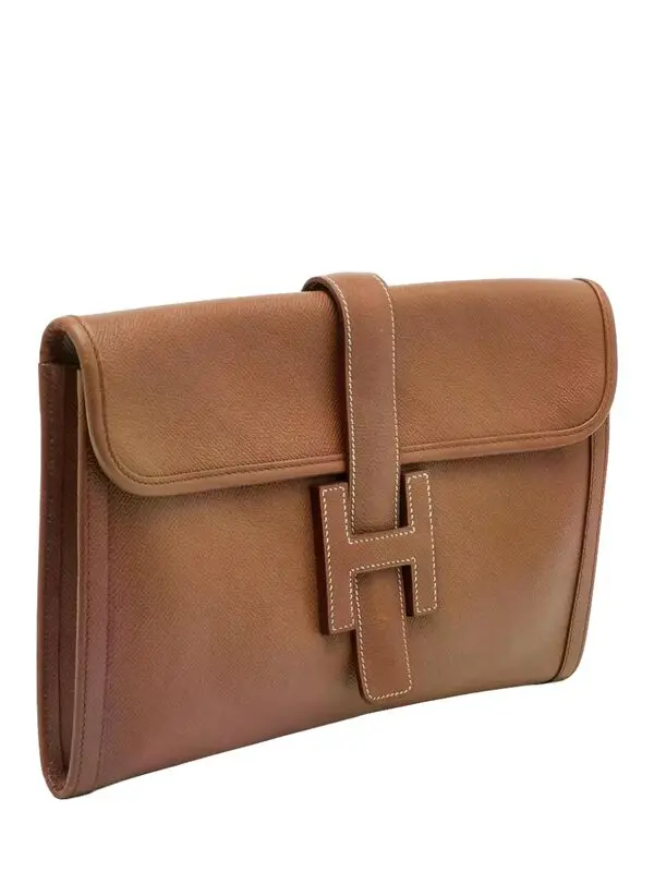 Hermès 1997 29 Jige Clutch Bag - Brown