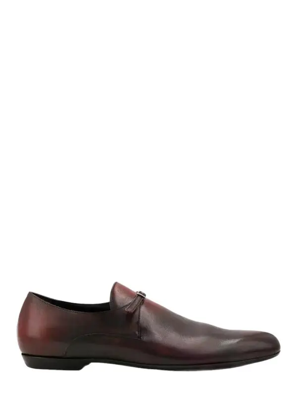 Dries Van Noten Leather Monk Strap Shoes - Brown