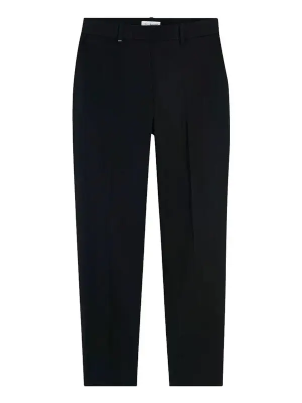 Tommy Hilfiger Pressed Crease Straight Trousers - Black
