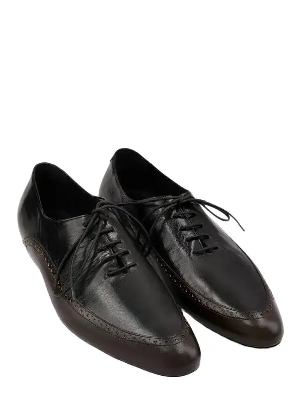 Dries Van Noten Leather Brogues - Brown