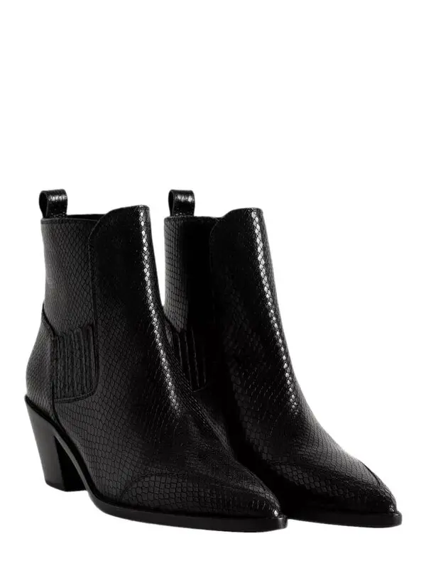 Zadig&Voltaire Tyler Neo Snakeskin-effect Boots - Black