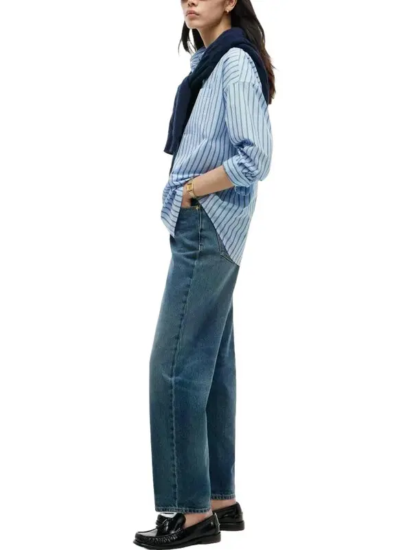 Tommy Hilfiger Jackie Chain-link Straight-leg Jeans - Blue