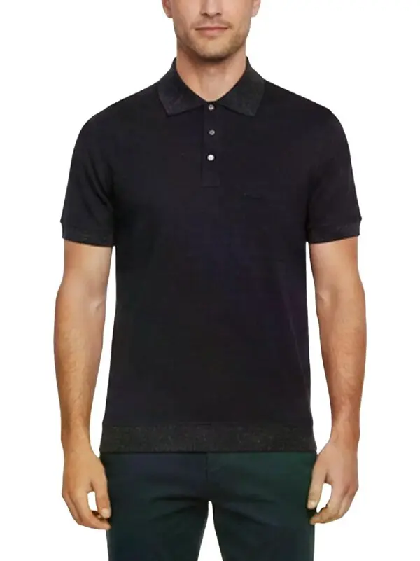 LOUIS VUITTON Monogram Knit Polo Shirt - Blue