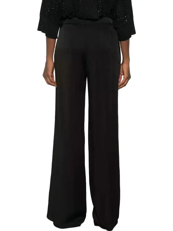 Fabiana Filippi Elasticated Waist Wide-leg Trousers - Black