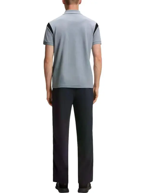 BOSS Paddy Contrast-panel Polo Shirt - Grey