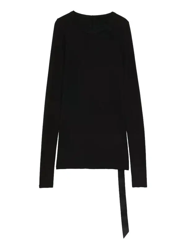 Rick Owens Long Sleeve Cotton T-shirt - Black