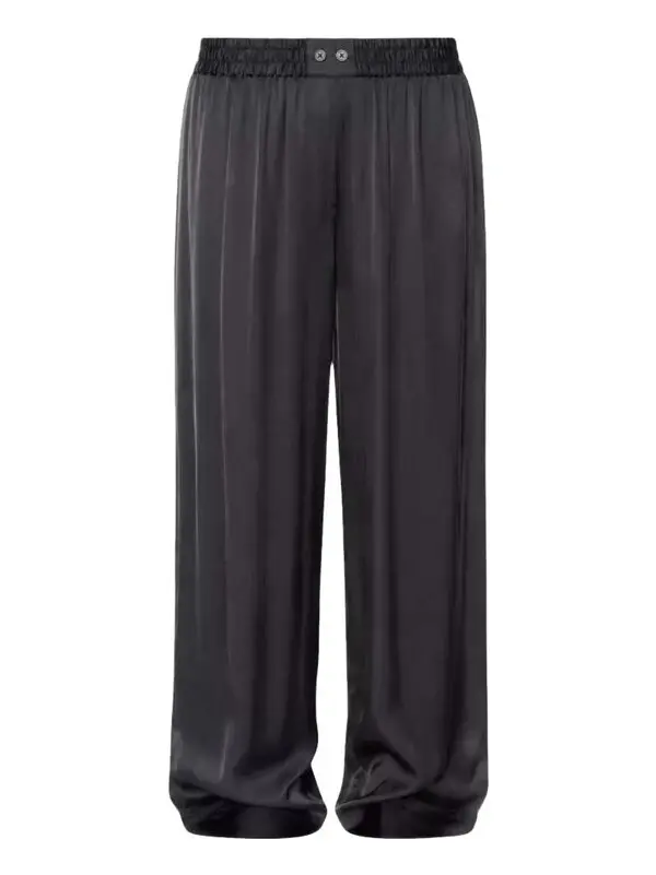 Zadig&Voltaire Wide-leg Satin Trousers - Black