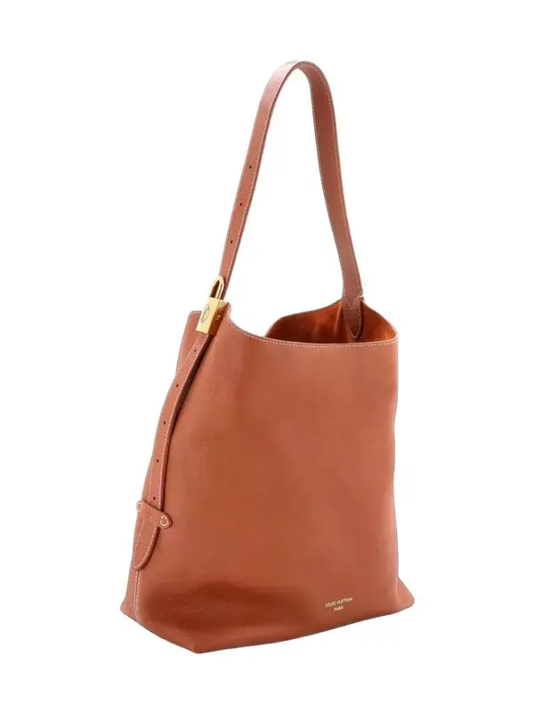 LOUIS VUITTON Calfskin Mm Hobo Bag - Brown