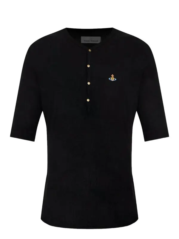 VIVIENNE WESTWOOD Sailor Henley T-shirt - Black