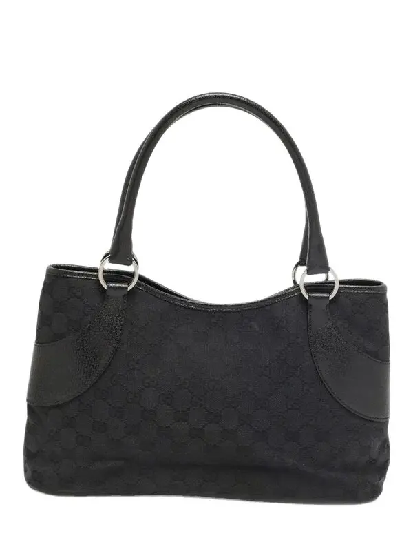 Gucci Gg Canvas Tote Bag - Black