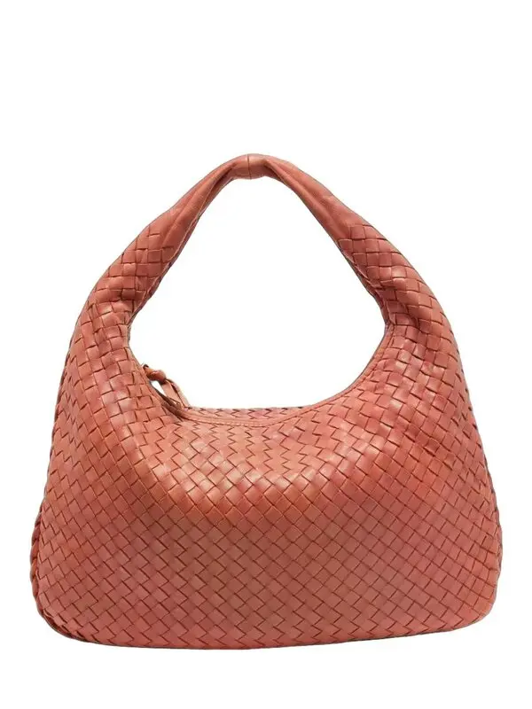 Bottega Veneta Veneta Intrecciato Leather Tote Bag - Orange
