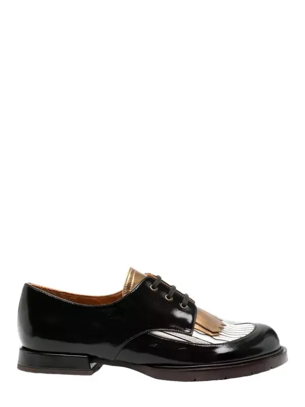 Chie Mihara Jeripa Fringe-detail Leather Shoes - Black