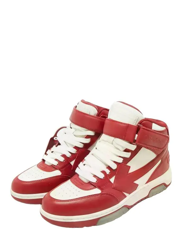 Off-White Out Of Office" High-top Sneakers - Red