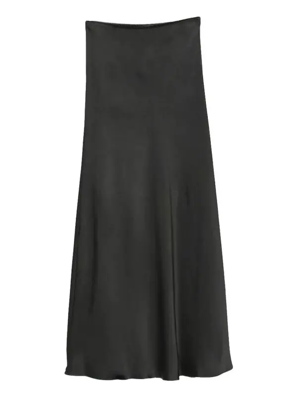 Fabiana Filippi Satin Maxi Skirt - Black