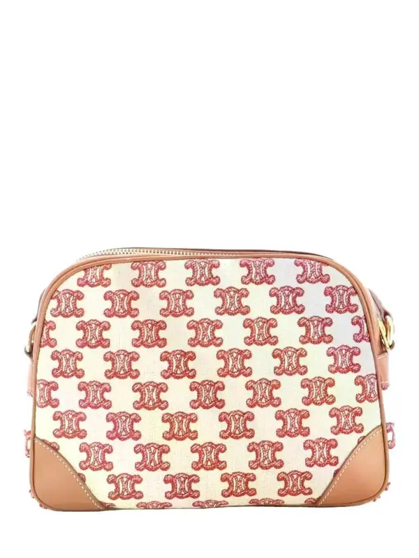 Celine Camera Bag Triomphe Canvas Small Crossbody Bag - Neutrals