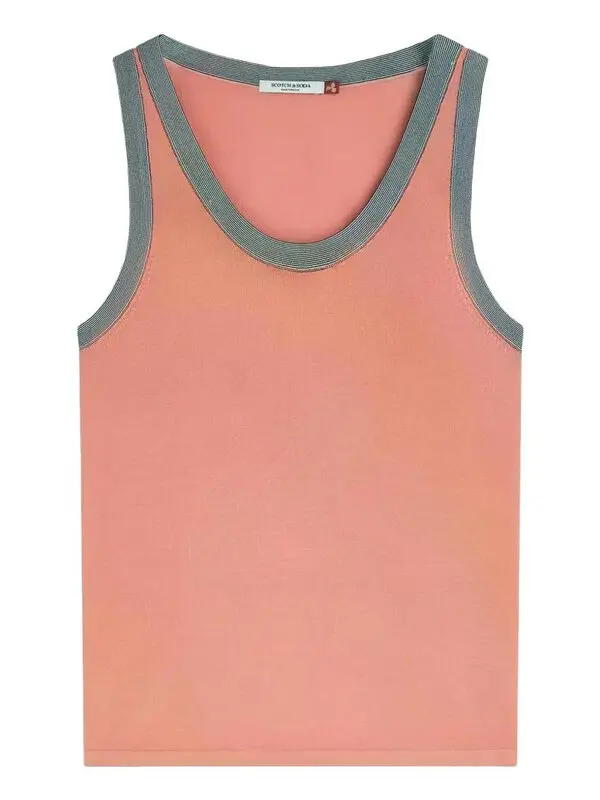 Scotch & Soda Ribbed-trim Tank Top - Pink