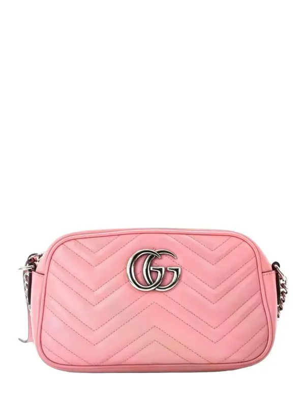 Gucci Matelassé Leather Shoulder Bag - Pink