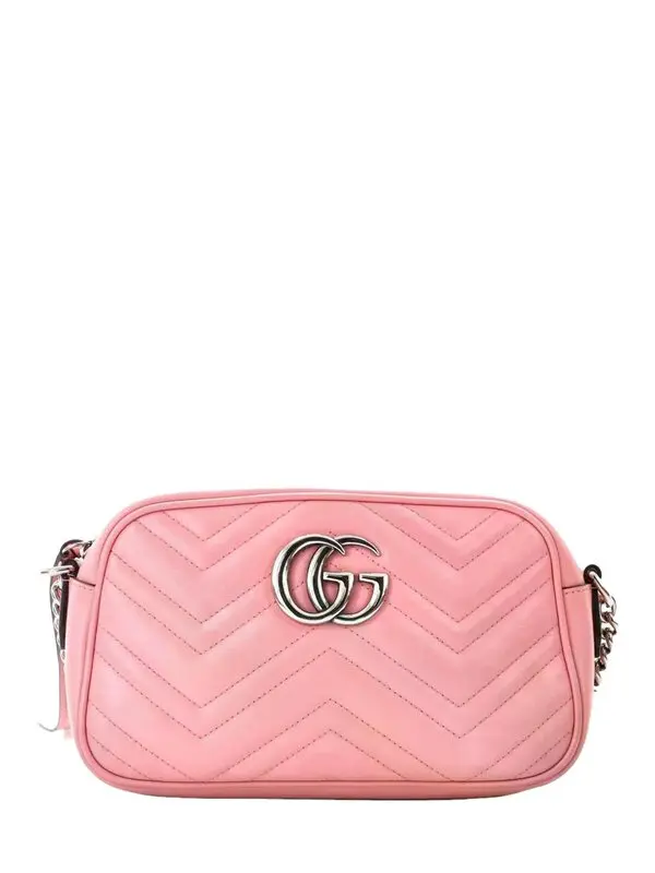 Gucci Matelassé Leather Shoulder Bag - Pink