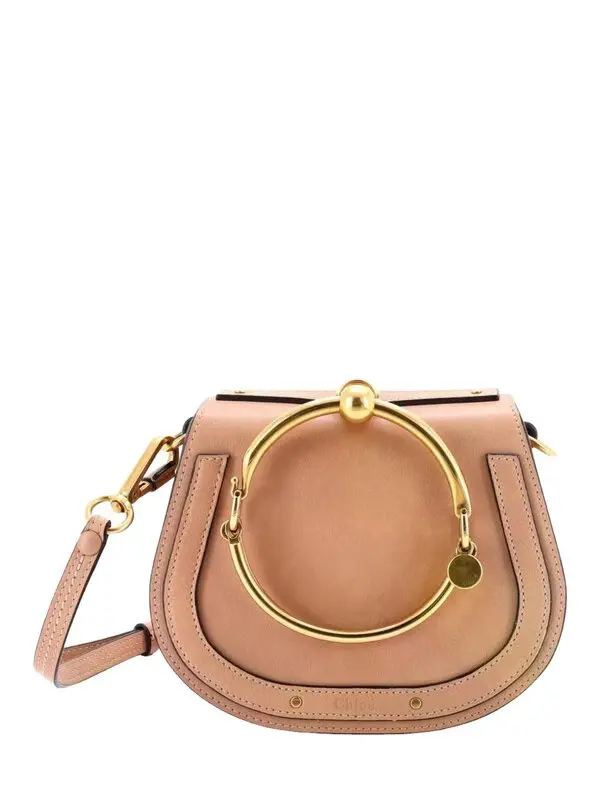 Chloé Nile Leather Small Crossbody Bag - Neutrals