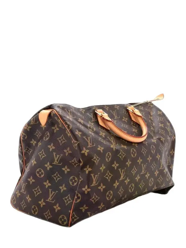LOUIS VUITTON Speedy 40 Monogram Canvas Satchel - Brown