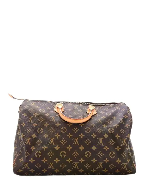 LOUIS VUITTON Speedy Handbag Monogram Canvas 40 Satchel - Brown