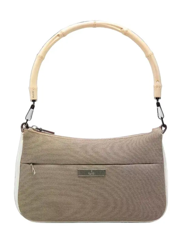 Gucci Gg Canvas Bamboo Top Handle Handbag - Neutrals