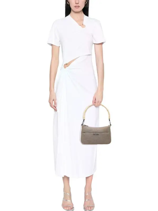 Gucci Gg Canvas Bamboo Top Handle Handbag - Neutrals