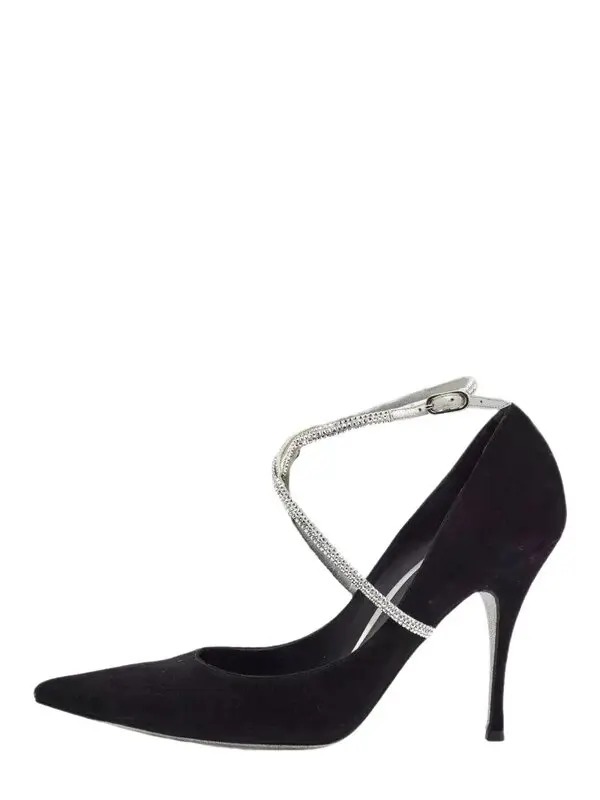 Rene Caovilla Twista Crystal-embellished Stiletto Pumps - Black