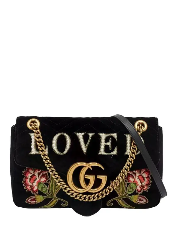 Gucci Gg Marmont Shoulder Bag - Black