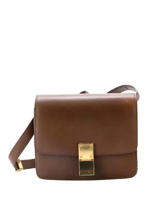 Celine Classic Box Bag Smooth Leather Small Crossbody Bag - Brown