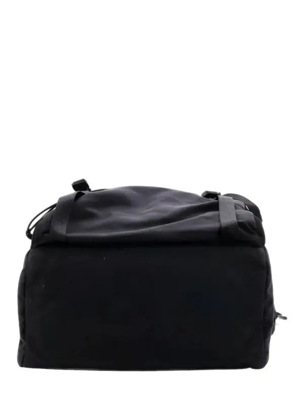 Prada Double Buckle Tessuto Medium Backpack - Black