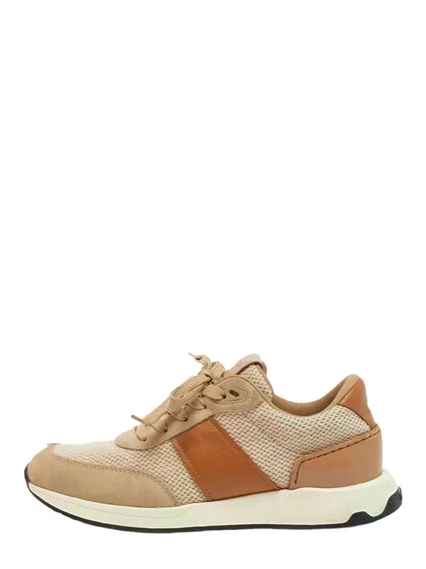 TOD'S Mesh Panelled Lace-up Sneakers - Neutrals
