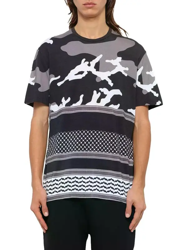 Neil Barrett Camouflage-print T-shirt - Black