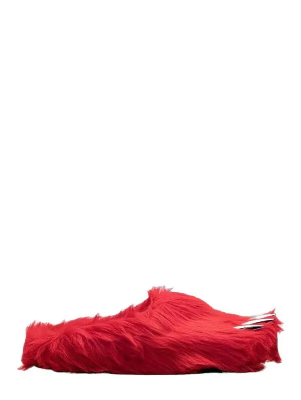 BRAVEST STUDIOS Faux-fur Mules - Red